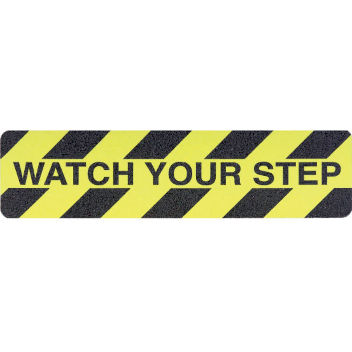 Spectrum Industrial Black/Yellow "Watch Your Step" Slip-Resistant Floor ...