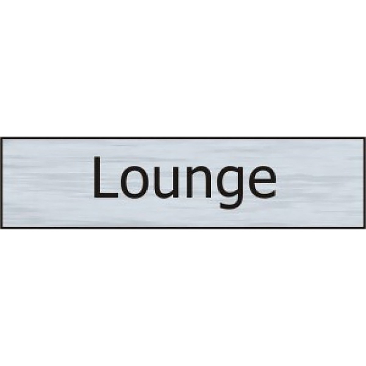Self-Adhesive Satin Stainless Steel "Lounge" Sign 200mm x 50mm ...
