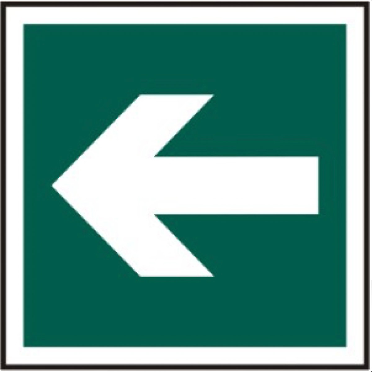 PVC Left Arrow Sign 200mm x 200mm | Spectrum Industrial | Office and ...