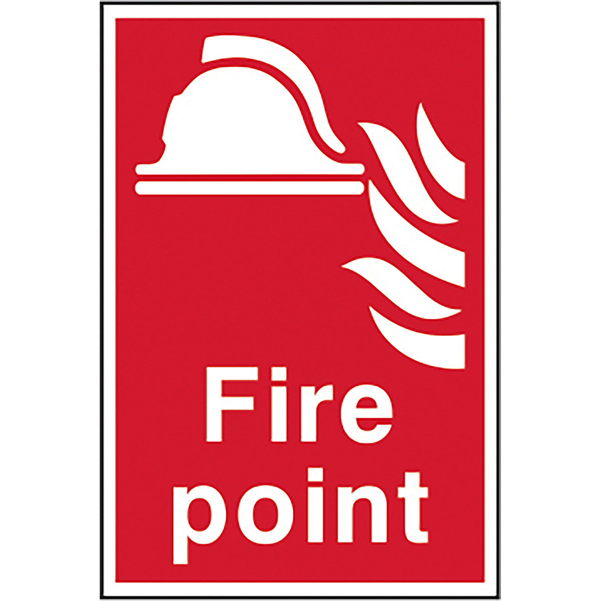 PVC "Fire Point" Sign 200mm x 300mm | Not Branded | Fire Assembly Point ...