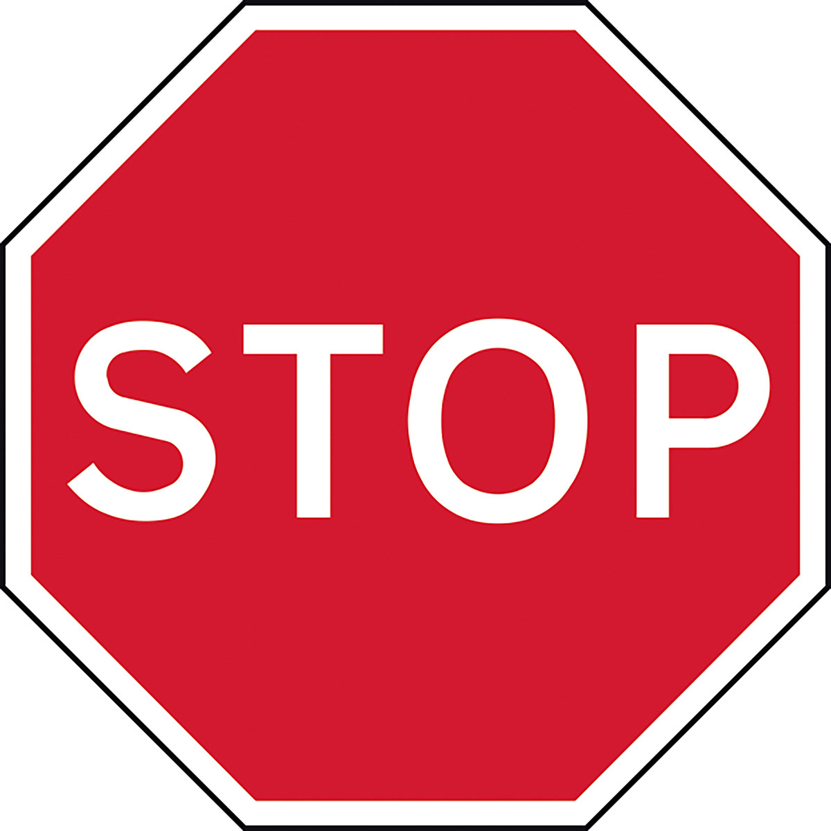 Dibond Octagon "Stop" Road Sign 600mm | Not Branded | Regulatory | Arco