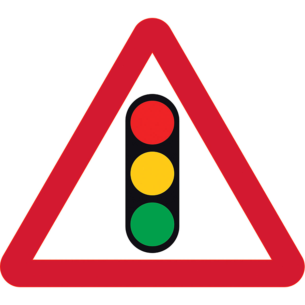 Dibond Triangular Traffic Lights Permanent Road Sign 600mm | Not ...