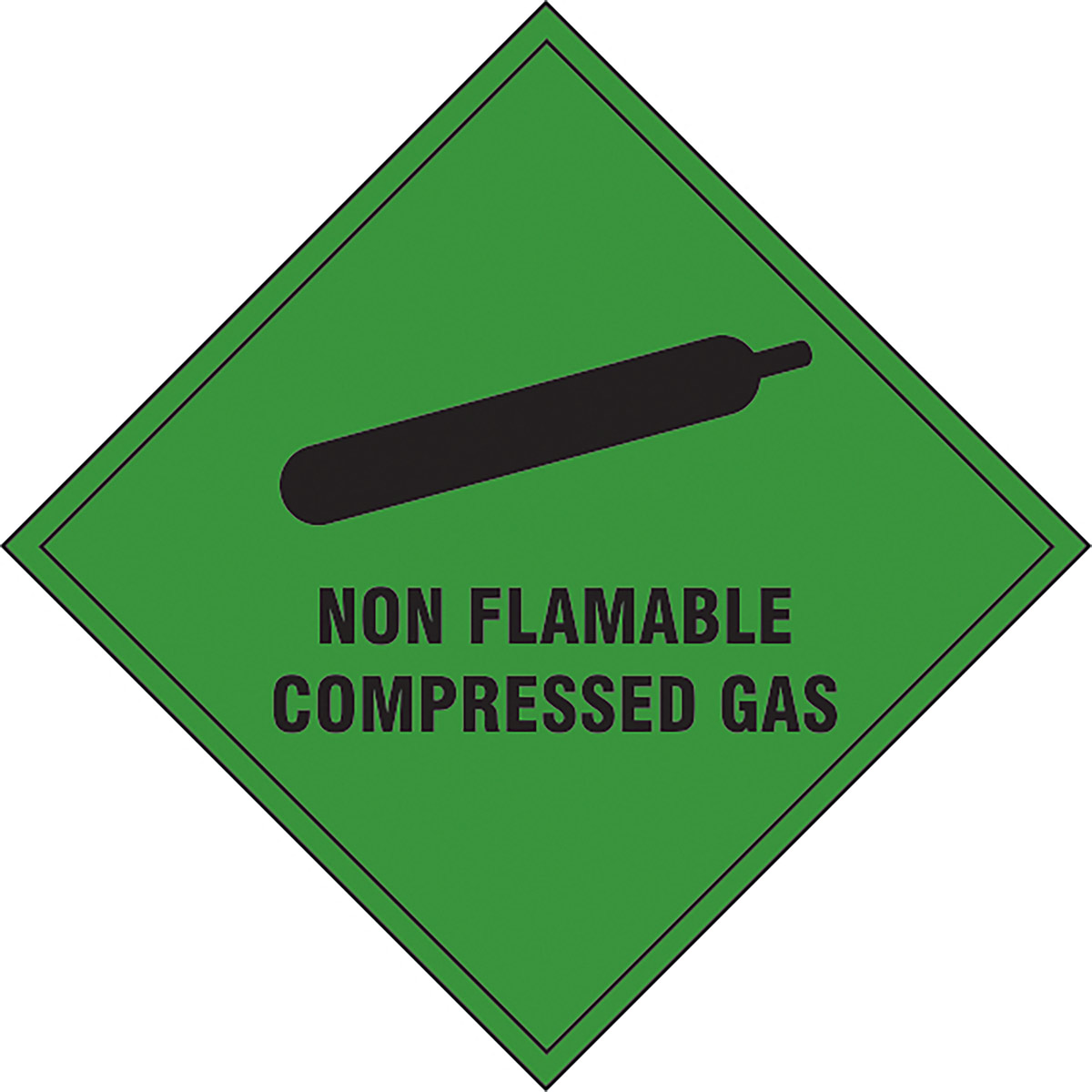 Self-Adhesive Vinyl "Non-Flammable Compressed Gas" Dangerous Goods ...