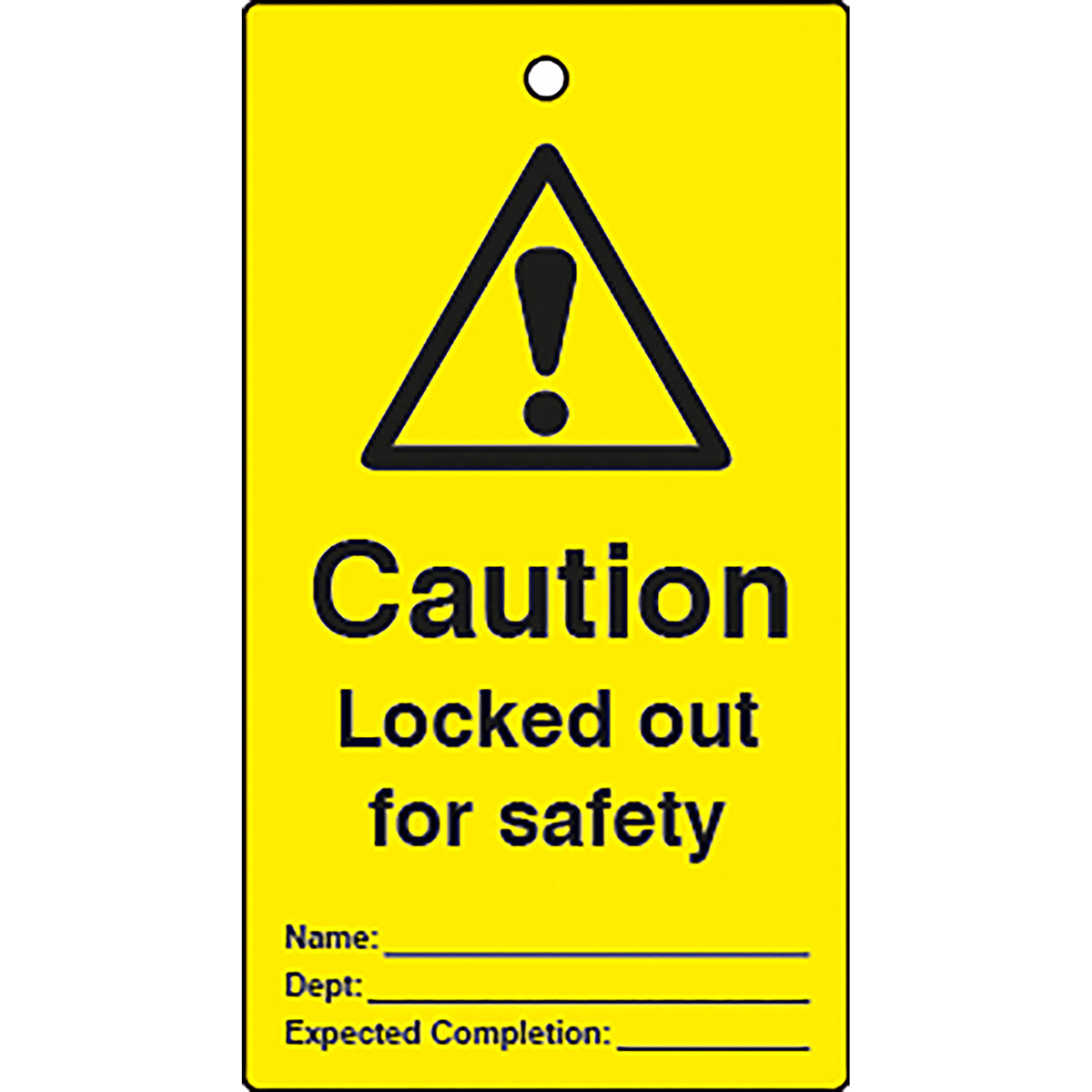 Spectrum Industrial Double "Locked Out For Safety" Lockout Tags (Pack ...
