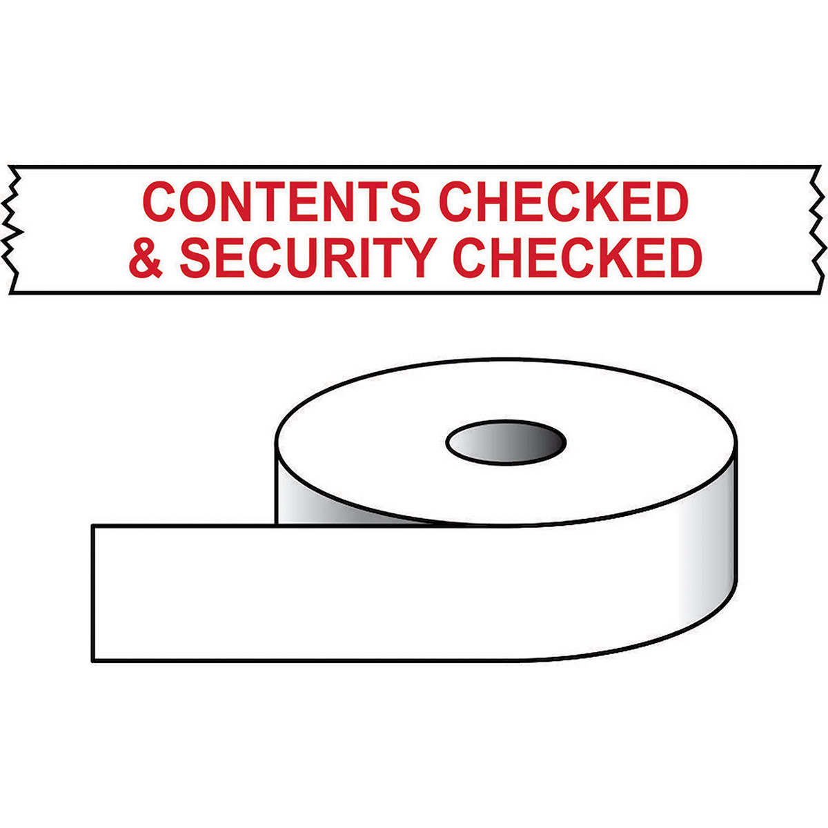 Spectrum Industrial White 66m "Contents Checked and Security Checked ...