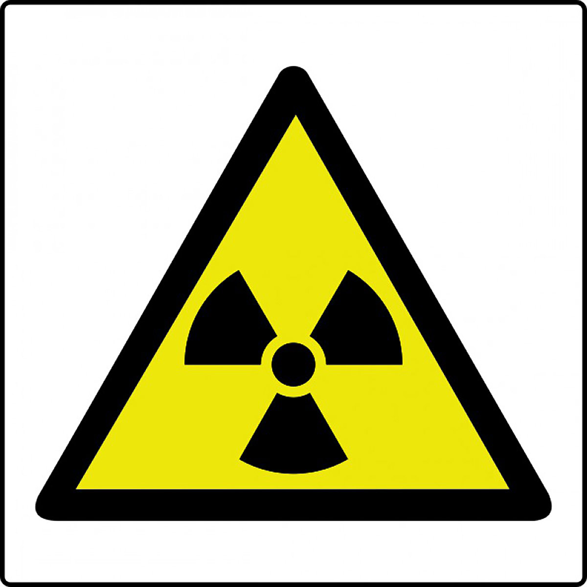 Self-Adhesive Vinyl Radiation Symbol Label (Roll of 250) | Spectrum ...