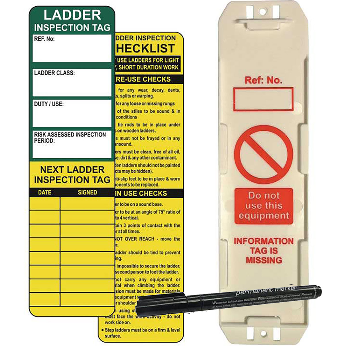 AssetTag Ladder Safety Tag Kit | Spectrum Industrial | Asset Tag Kits ...