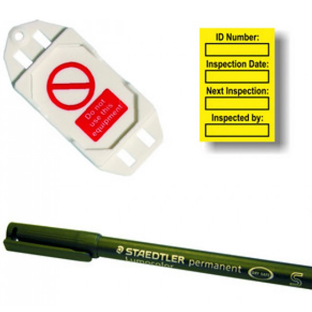 AssetTag Mini Yellow Harness Inspection Tag Kit | Spectrum Industrial ...