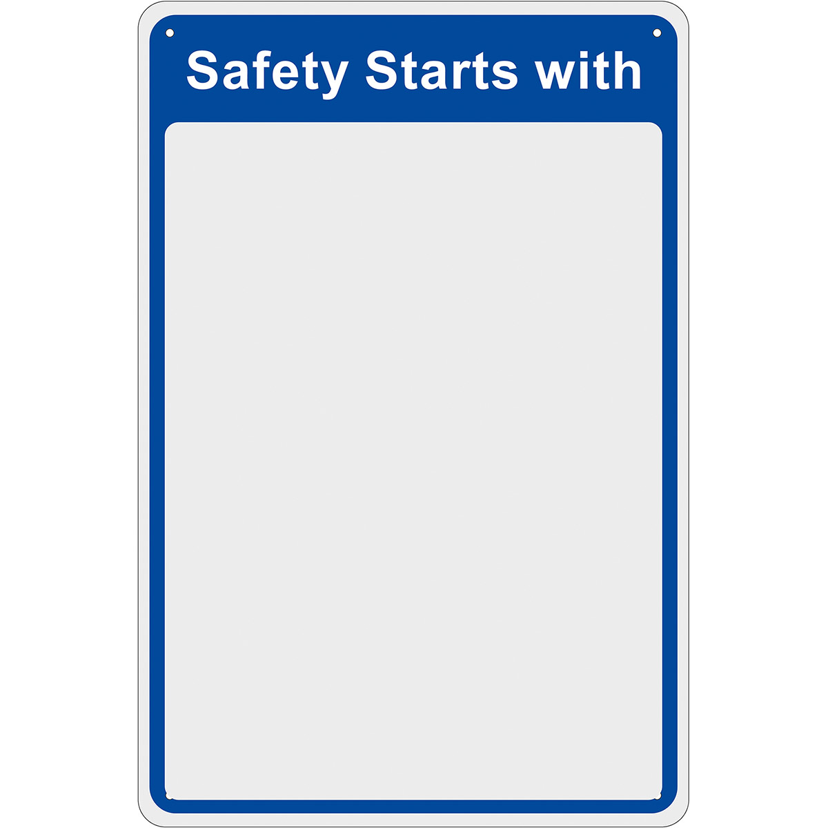 Self-Adhesive Vinyl "Safety Starts with" Safety Mirror 300mm x 200mm ...