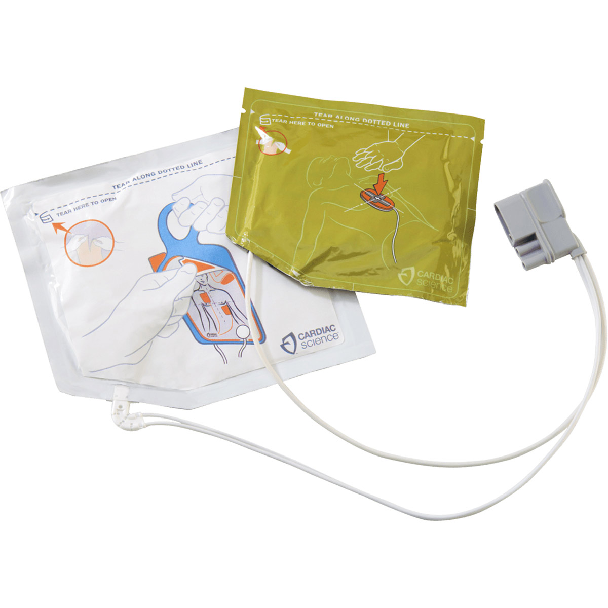 Cardiac Science Powerheart G5 Defibrillator Pads with Intellisense CPR ...
