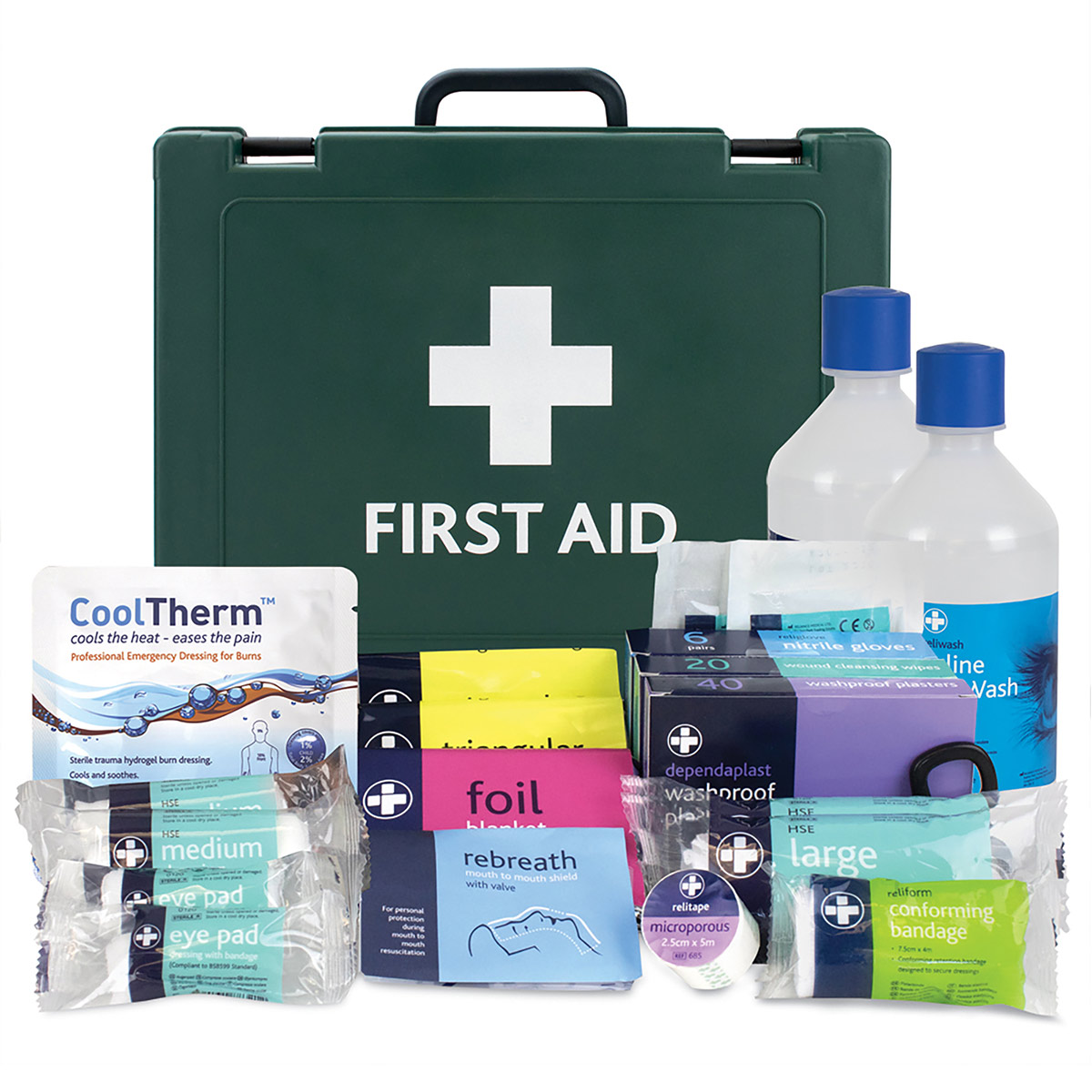 Reliance Medical Small British-Standard First Aid Kit with Eyewash ...
