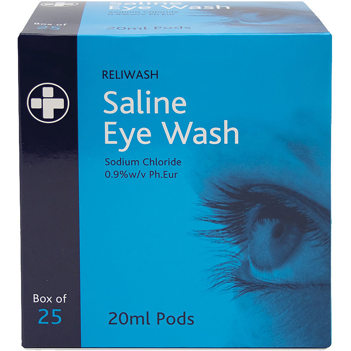 Reliwash Saline Eyewash Pods 20ml (Box of 25) | Reliance Medical ...