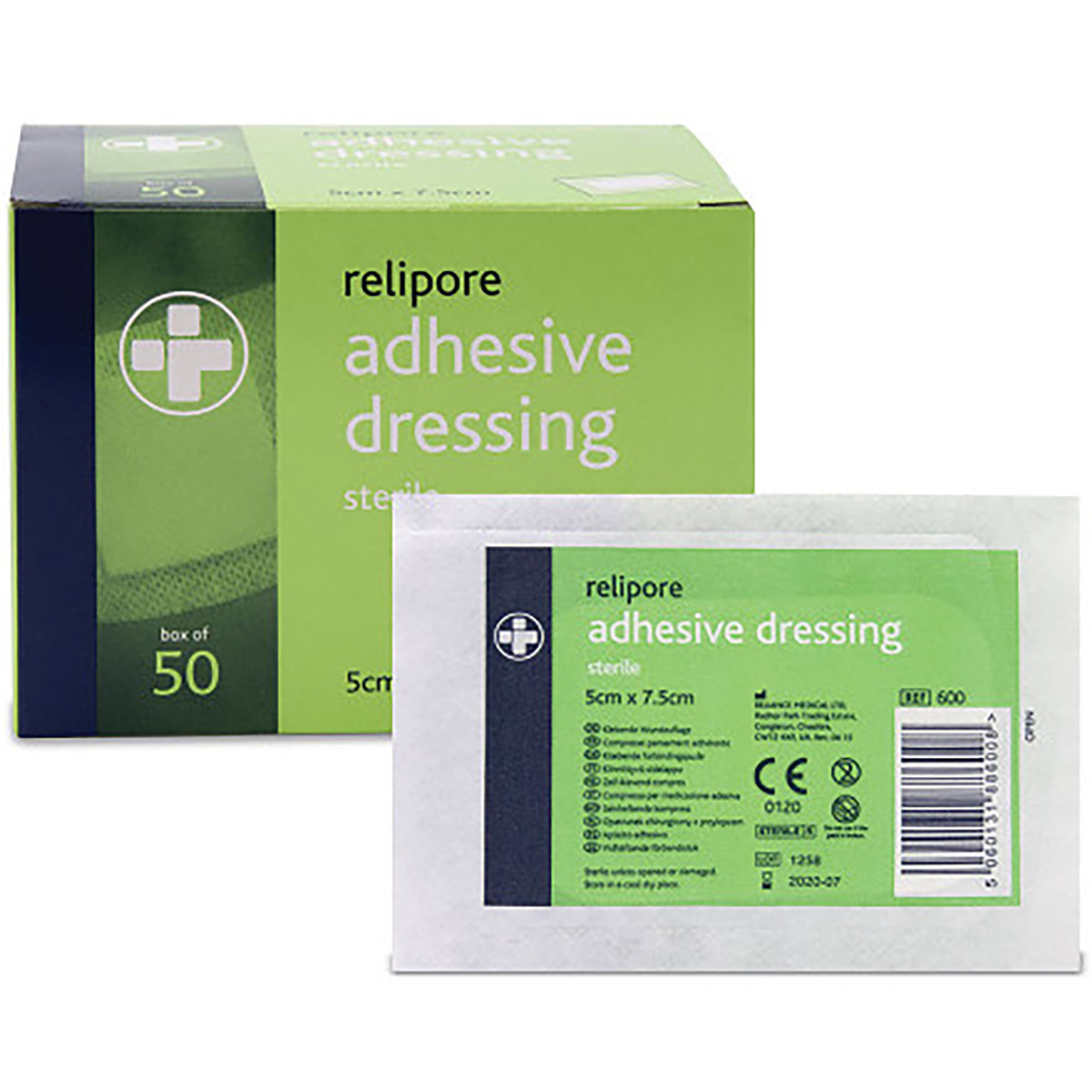 Relipore Adhesive Sterile Dressing 5cm x 7.5cm | Reliance Medical ...