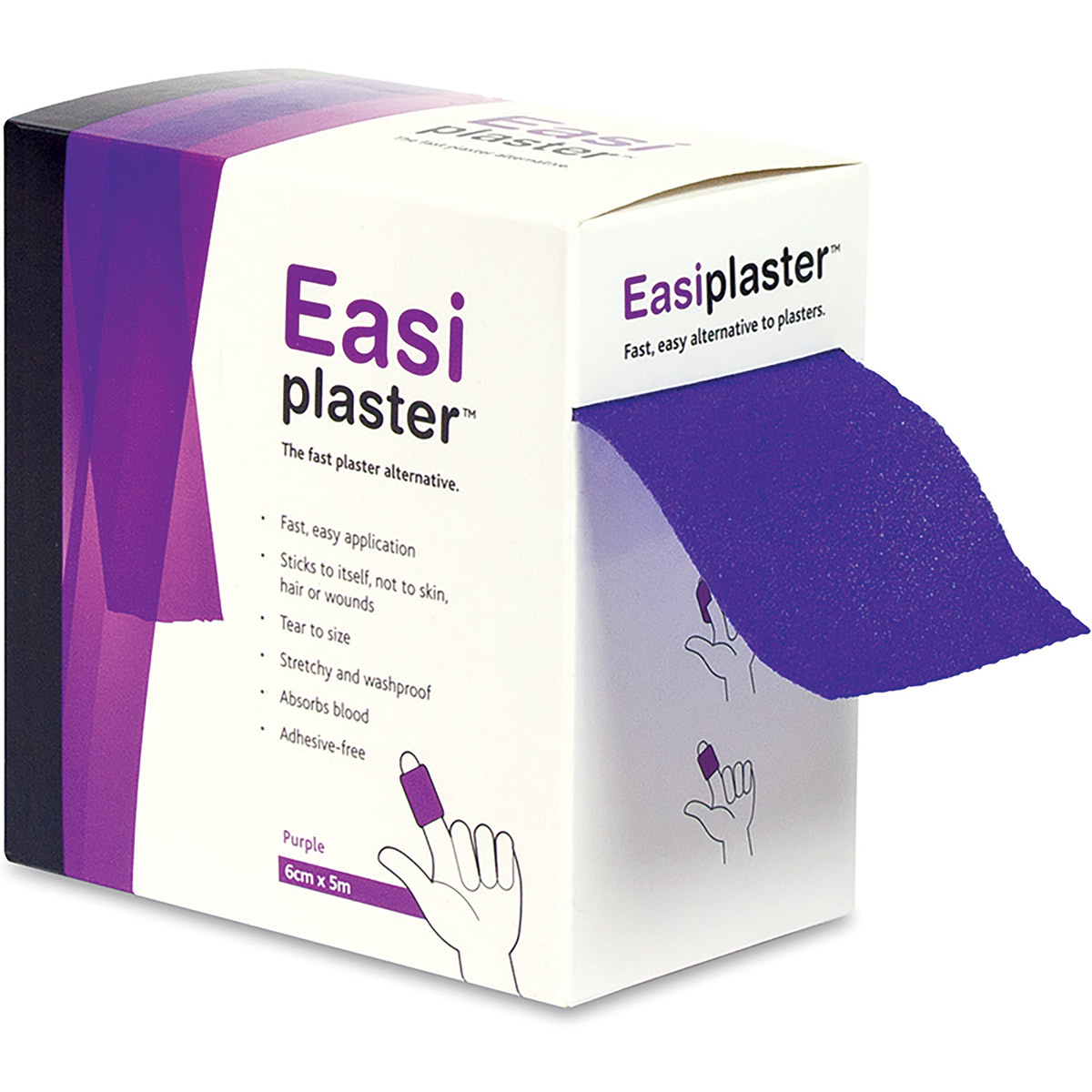 EasiPlaster Purple Washproof Plaster 5m | Easiplas | Burn and Wound ...