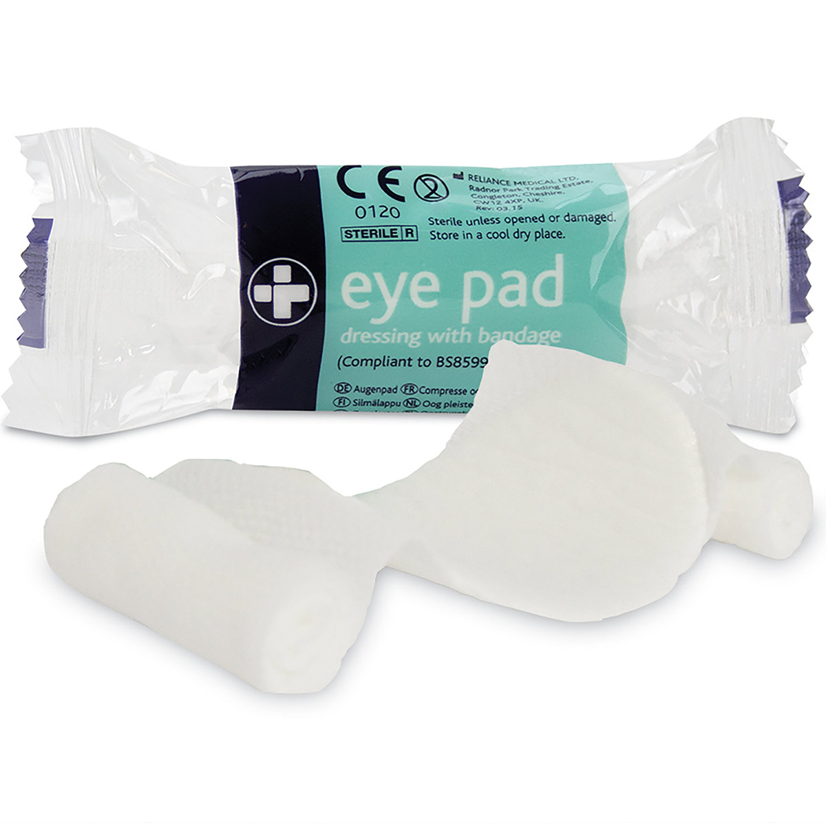 Reliance Medical Sterile Eye Pad Dressing with Bandage | Reliance ...