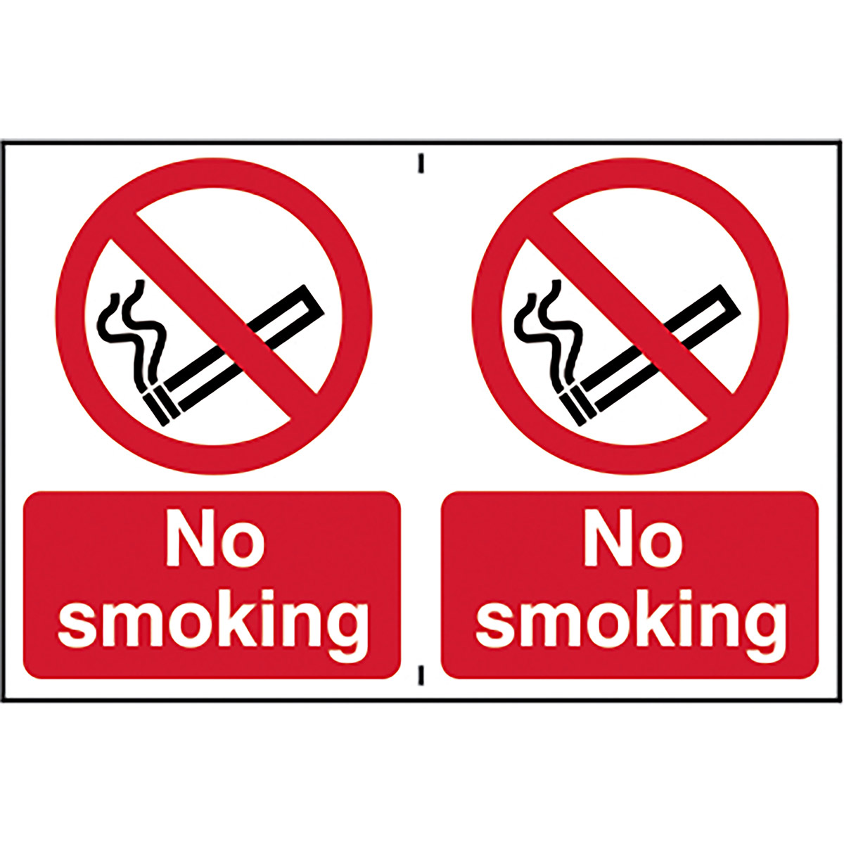 Self-Adhesive PVC "No Smoking" Sign 150mm x 200mm (Pack of 2) | Not ...