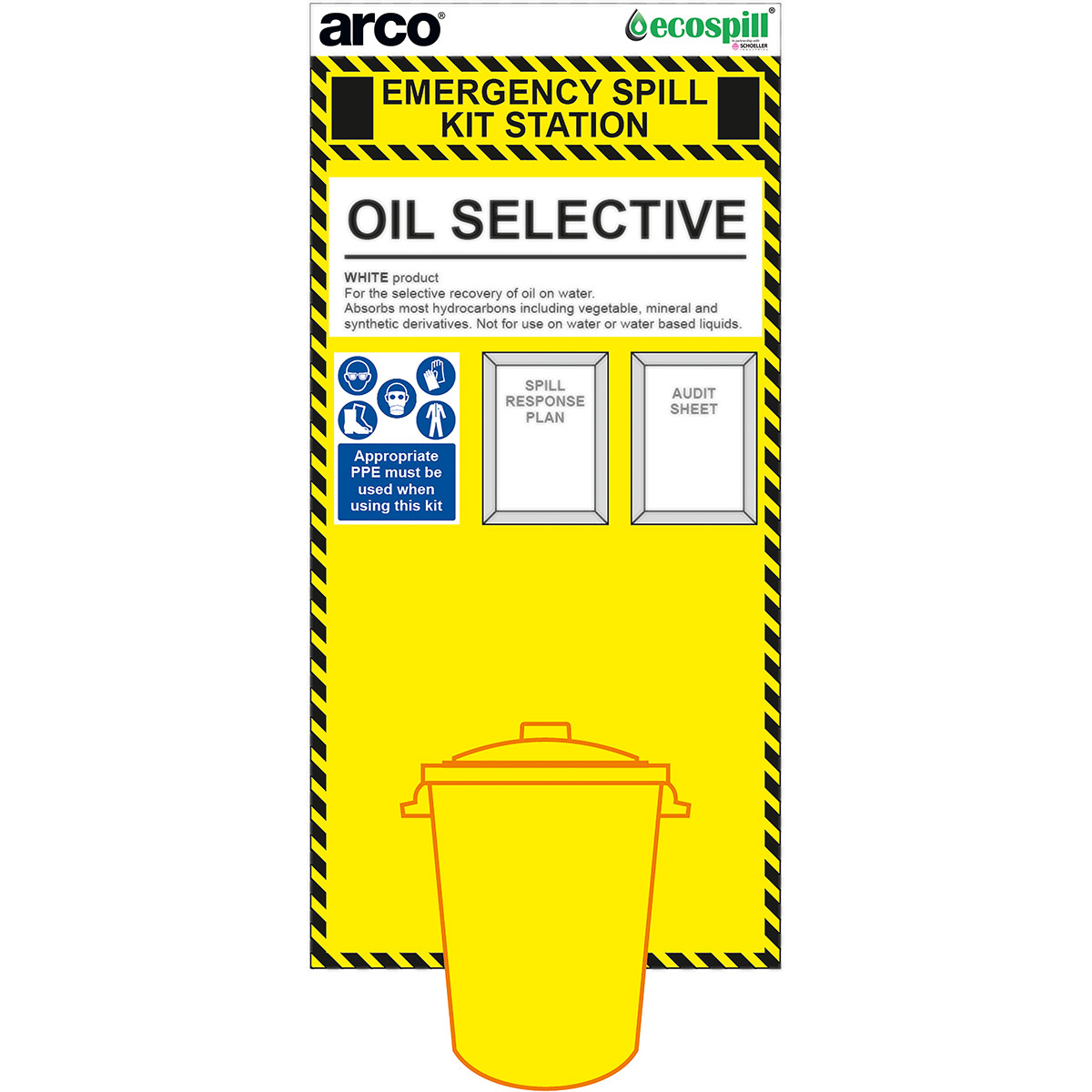 Arco 90L Oil Spill Kit Station Board | Spectrum Industrial | Spill Kits ...