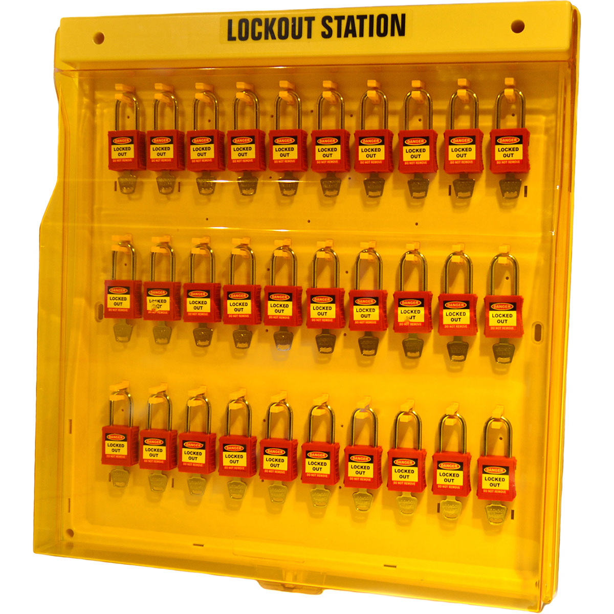 Spectrum Industrial 30-Padlock Lockout Station with Cover | Spectrum ...