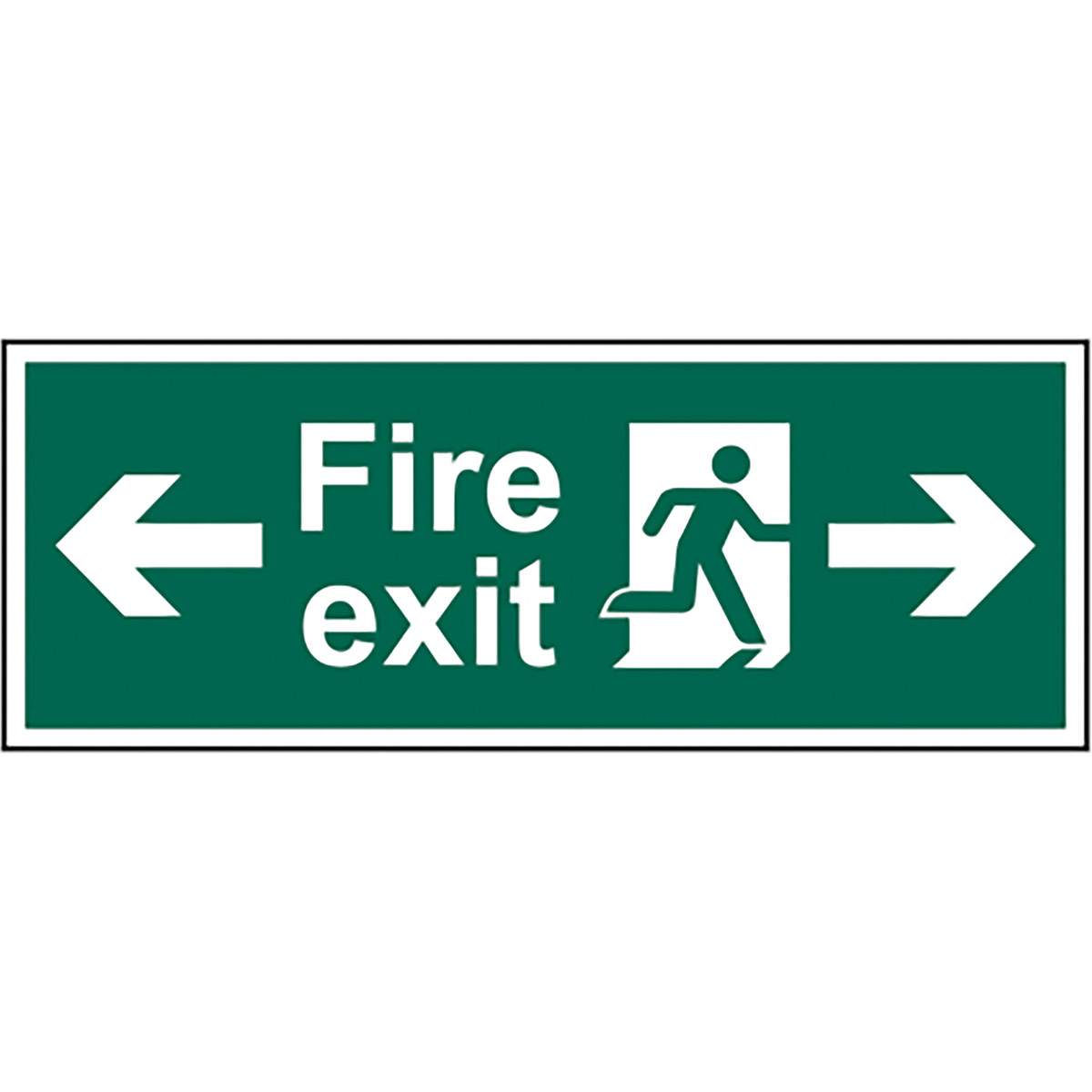Double-Sided Foamex Hanging "Fire Exit" Left/Right Sign 450mm x 150mm ...