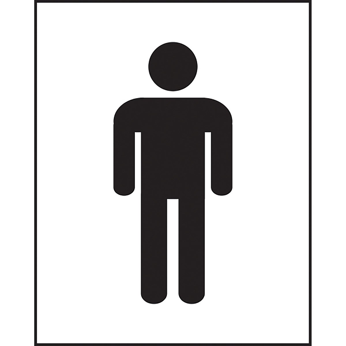 PVC Men’s Toilet Sign 200mm x 250mm | Spectrum Industrial | Bathroom ...