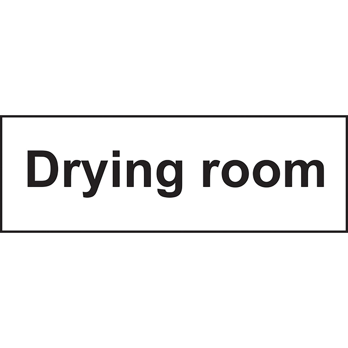 Self-Adhesive Vinyl "Drying Room" Sign 300mm x 100mm | Spectrum ...