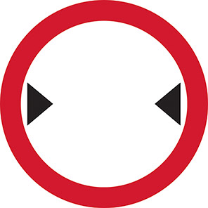 Dibond Width Restriction Road Sign with Channel 600mm | Not Branded ...