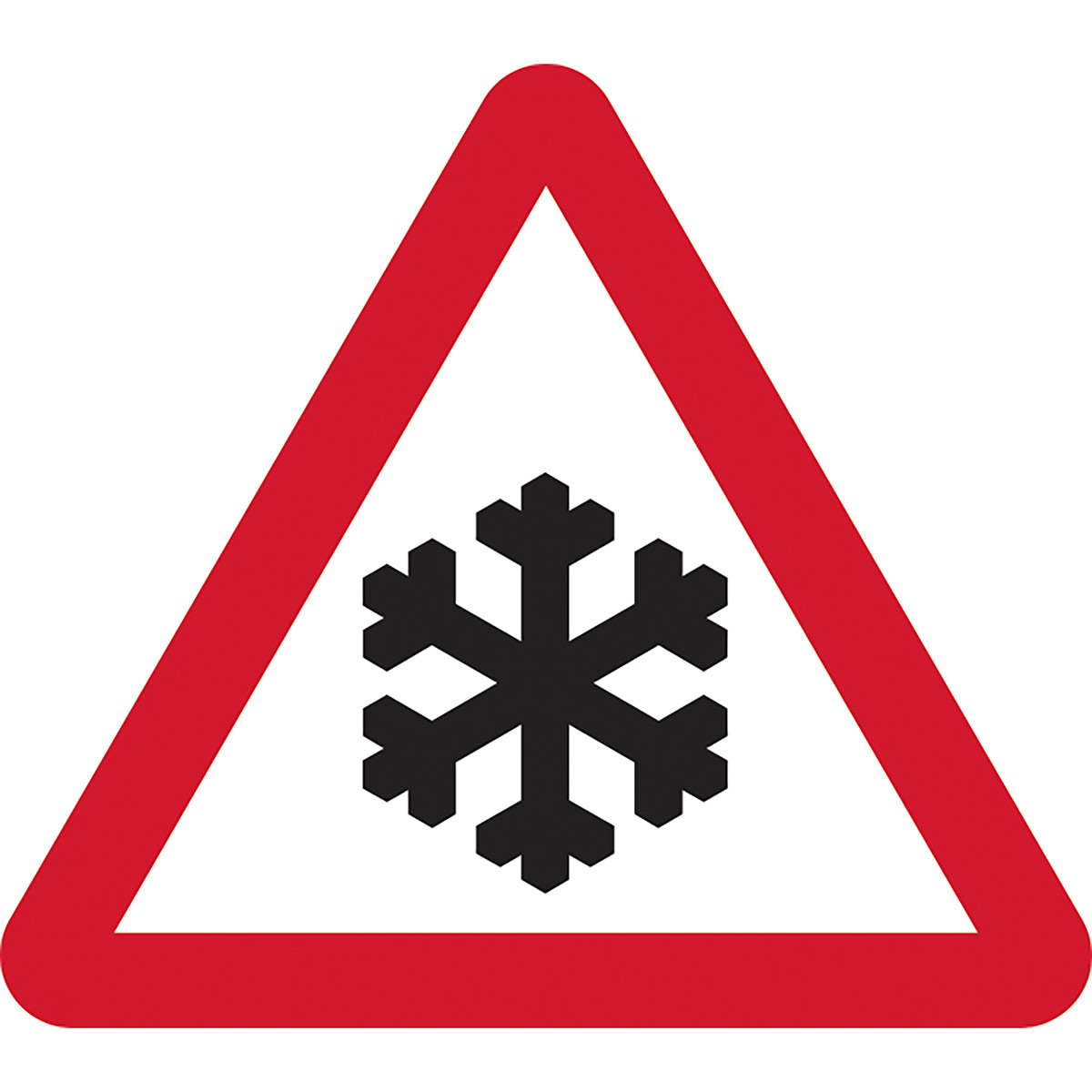 Zintec Triangular Ice Road Sign and Frame 600mm | Spectrum Industrial ...