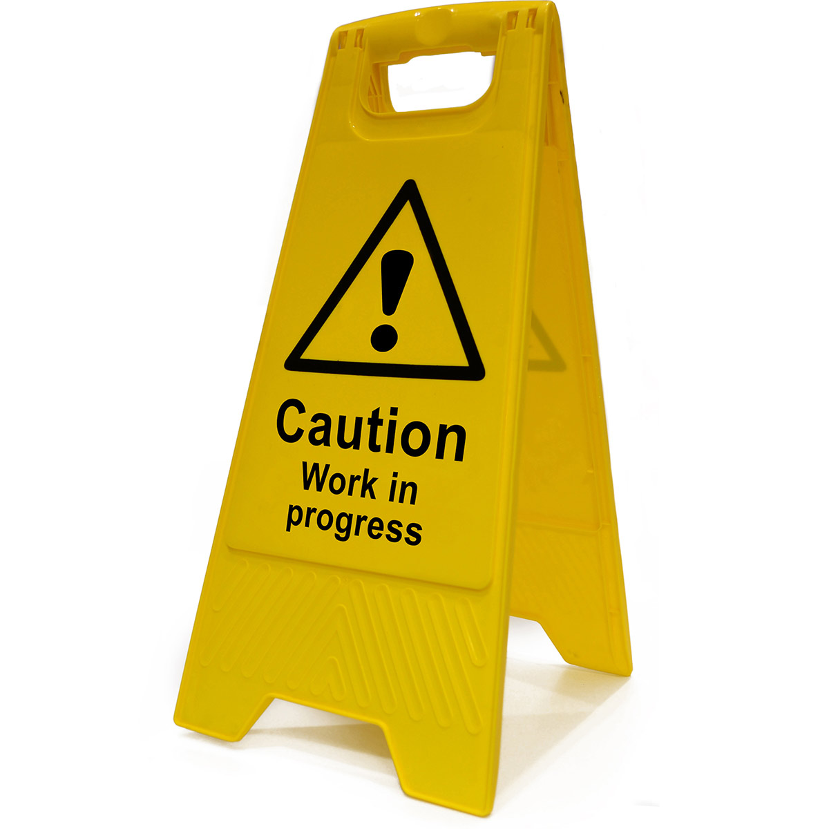 Heavy-Duty "Caution Work In Progress" A-Board Sign 300mm x 620mm ...