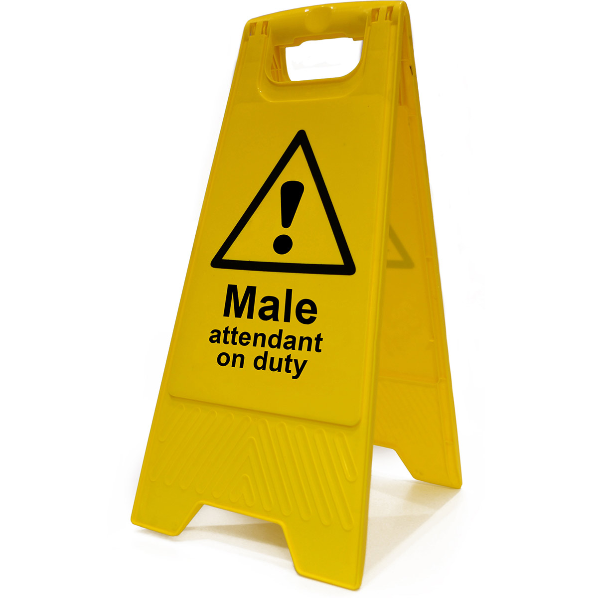 Heavy-Duty "Male Attendant On Duty" A-Board Sign 300mm x 620mm ...