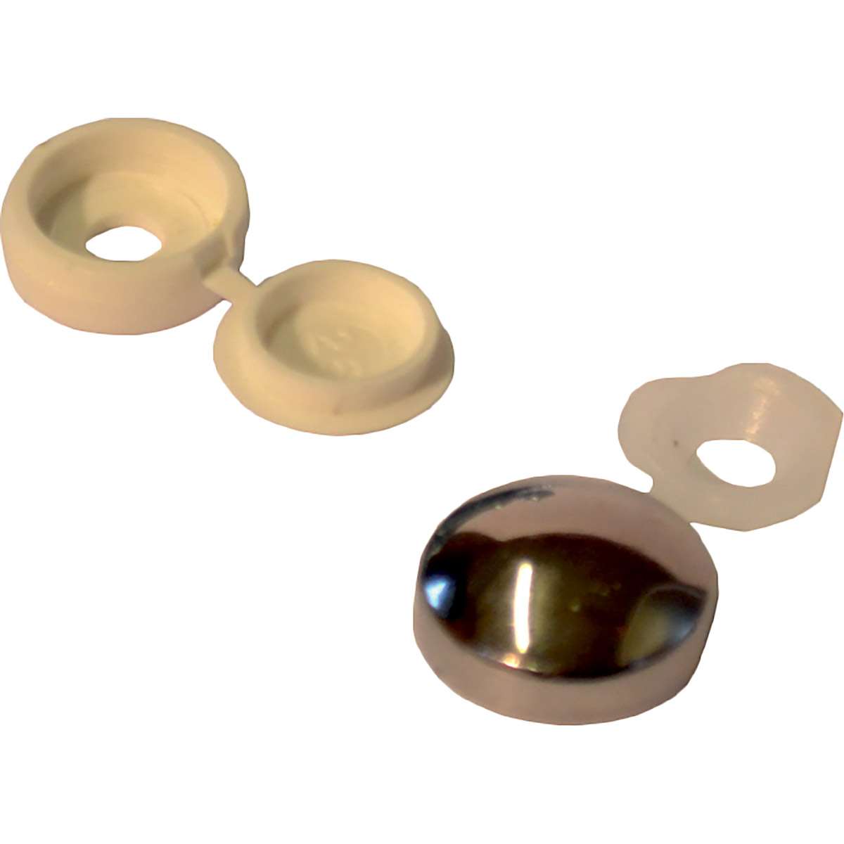 White Plastic Domed Screw Cover (Pack of 100) | Spectrum Industrial ...
