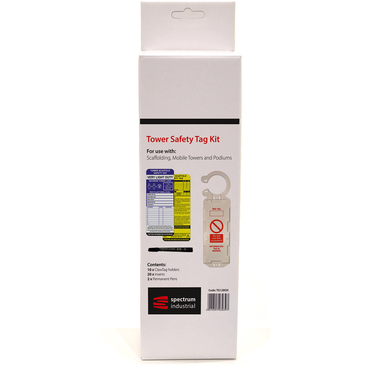ClawTag Tower Scaffold Safety Tag Kit | Spectrum Industrial | Asset Tag ...
