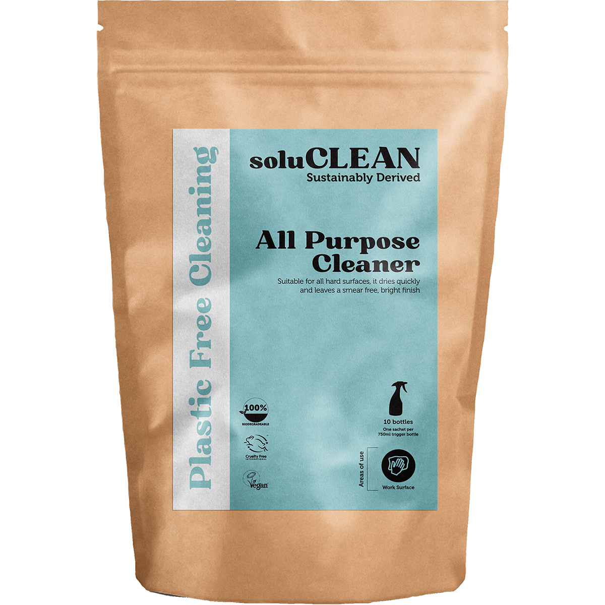 SoluPak SoluClean All-Purpose Cleaner Sachets (Pack of 10) | Solupak ...