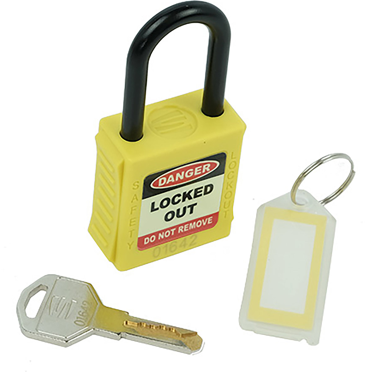 Spectrum Industrial Yellow Dielectric Safety Lockout Padlock | Spectrum ...