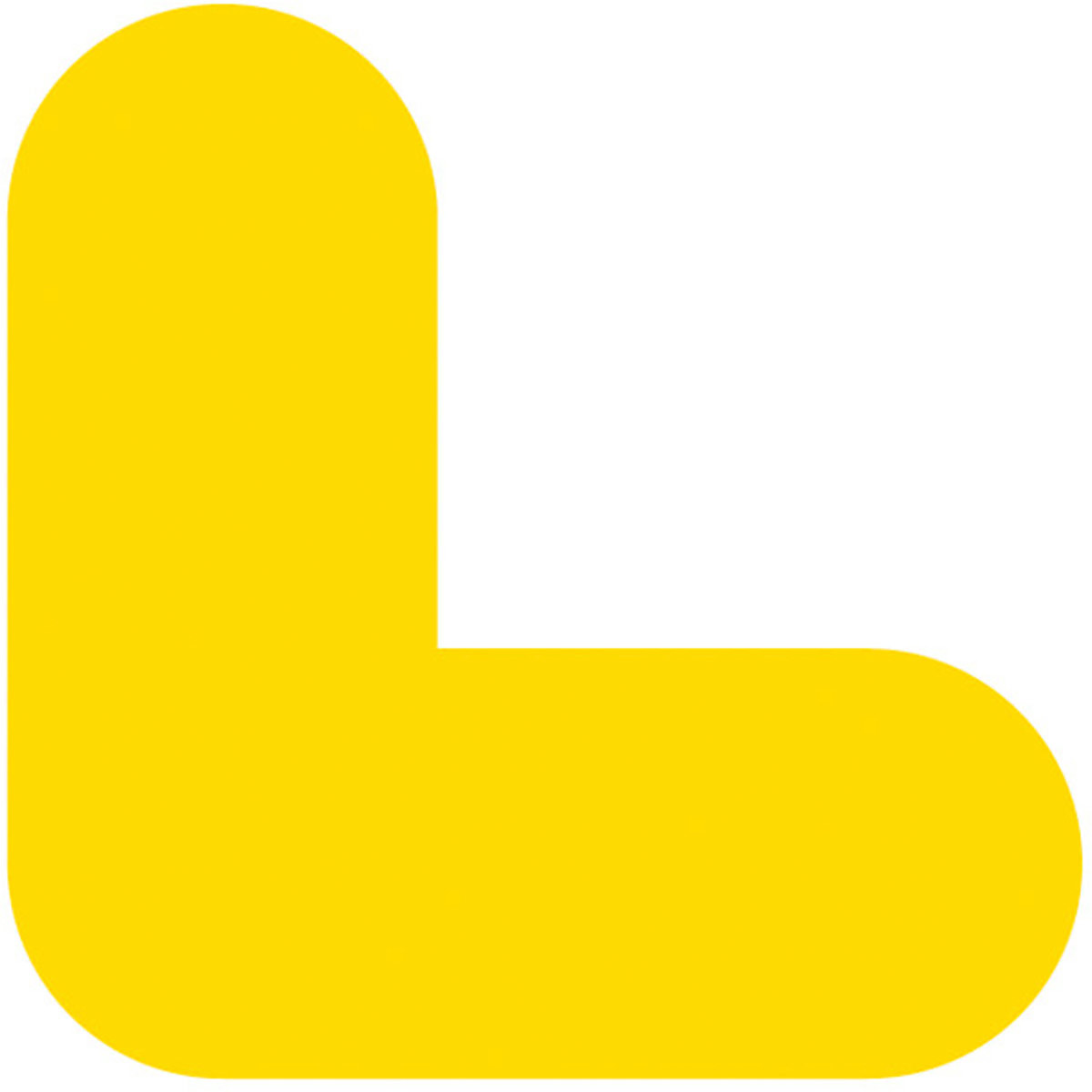 Yellow L Symbol Floor Graphic 200mm x 200mm (Pack of 10) | Spectrum ...