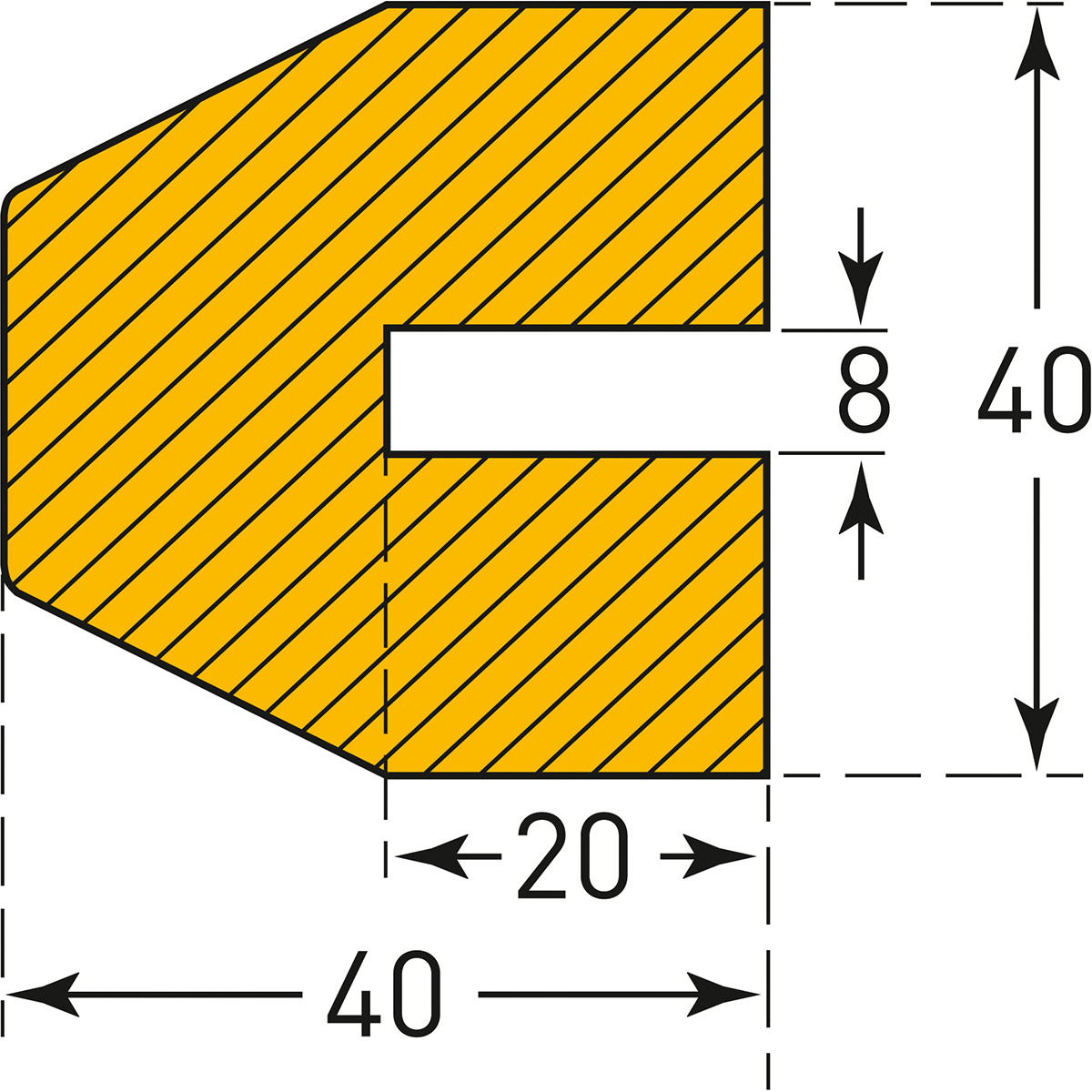 TRAFFIC-LINE Trapezoid Push-Fit Impact Protection Foam | Traffic-Line ...