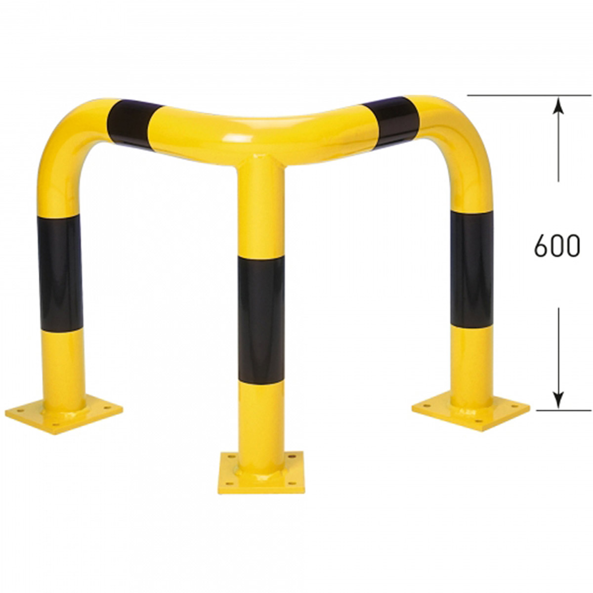 BLACK BULL Yellow/Black Indoor Corner Protection Guard 600mm x 600mm ...