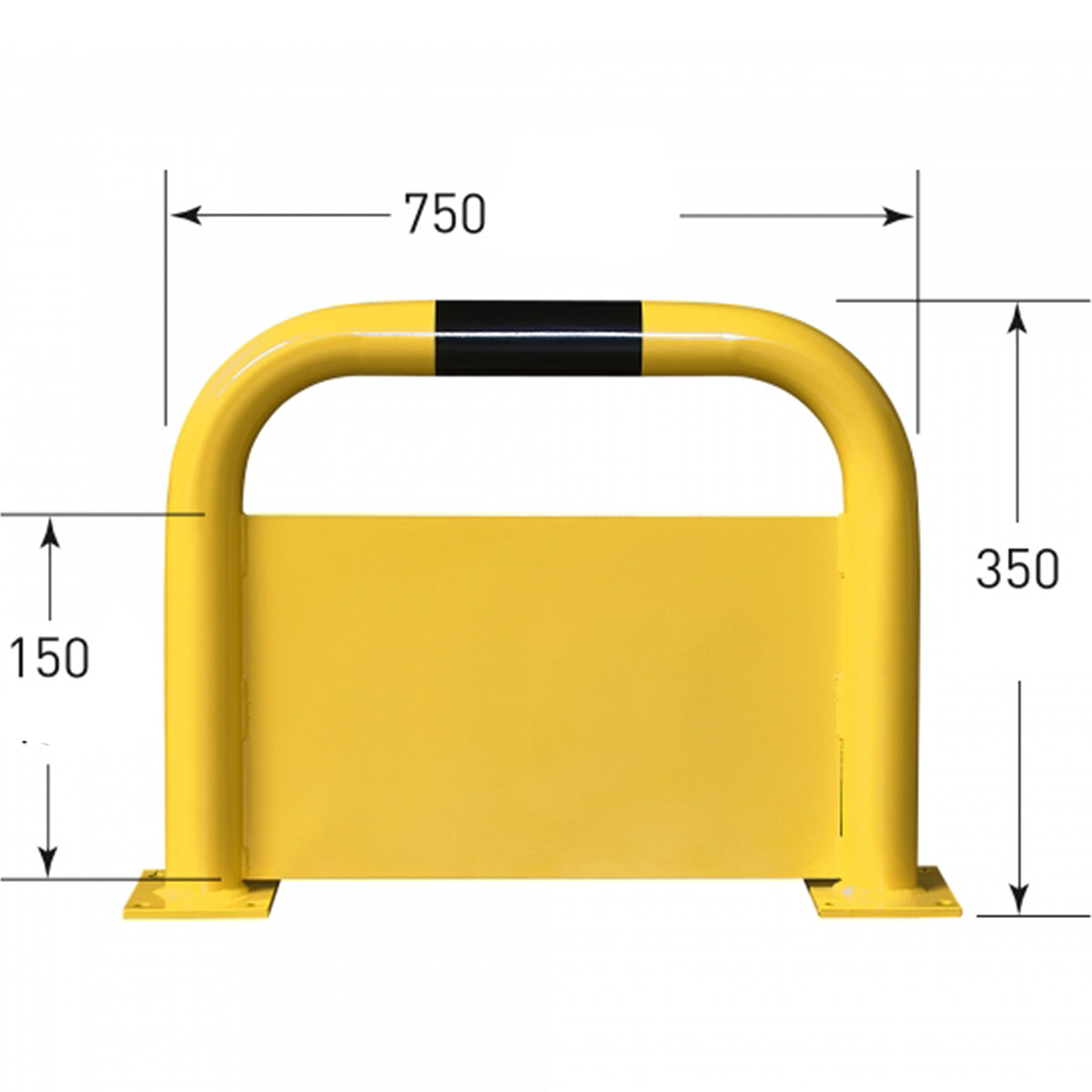 BLACK BULL Indoor Protection Guard with Under-Run Protection 350mm x ...