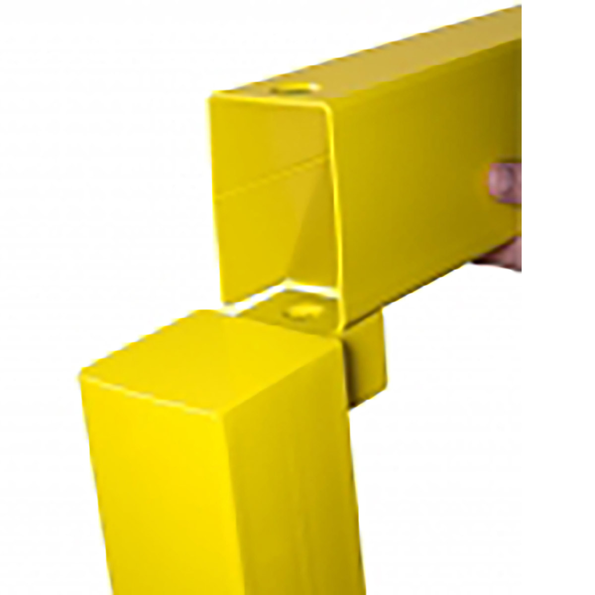 BLACK BULL Heavy-Duty Impact Protection Barrier System 1m Outdoor End ...