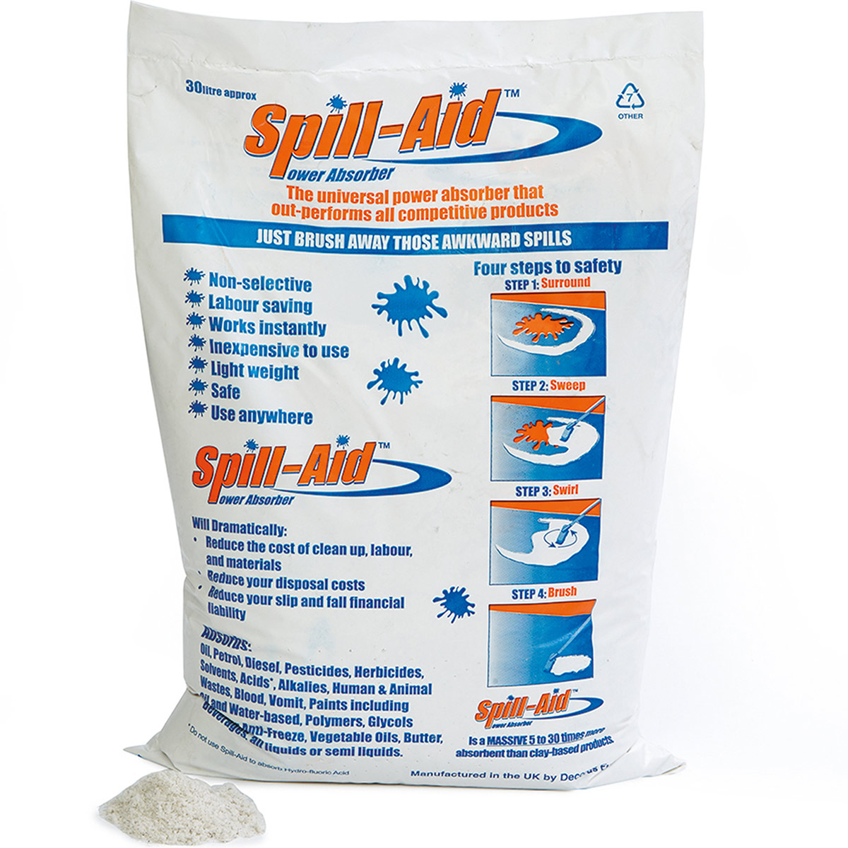 Spill-Aid 30L Absorbent Granules | Ecospill | Absorbent Powders and ...
