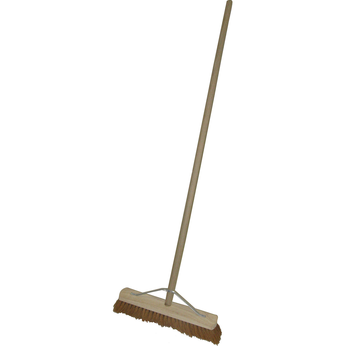 Soft 457mm Coco Broom with 1.3m Wooden Handle | Not Branded | Hygiene ...