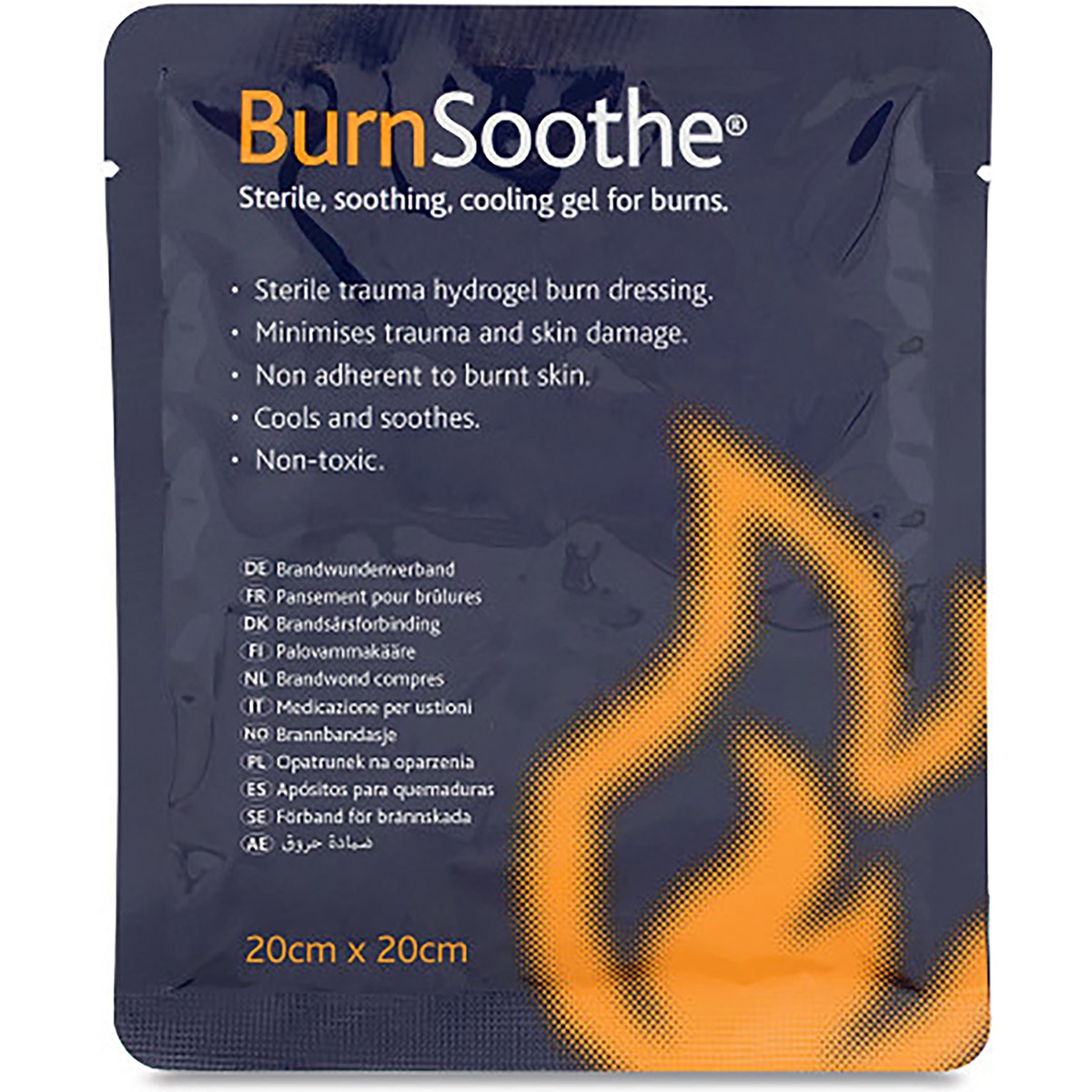 BurnSoothe Sterile Burn Dressing 20cm x 20cm | Reliance Medical | Burn ...