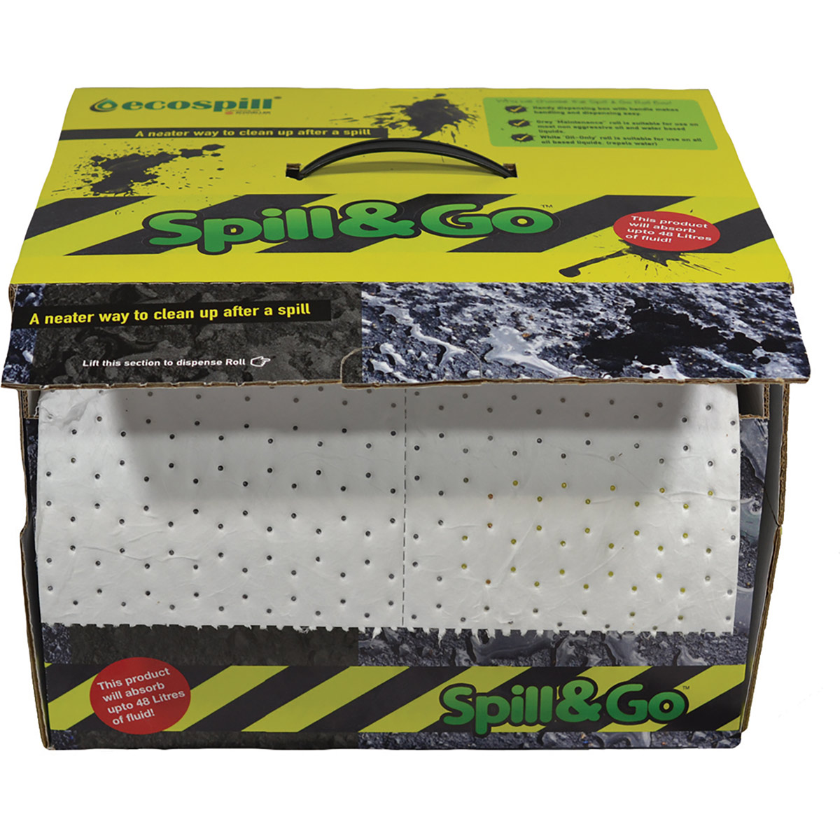 Spill & Go 40L Oil Absorbent Roll 22m | Ecospill | Absorbent Pads and ...