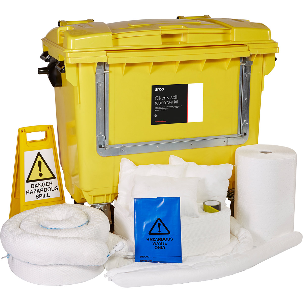 Arco 500L Oil Spill Kit in Drop-Front Bin | Arco | Spill Kits and ...