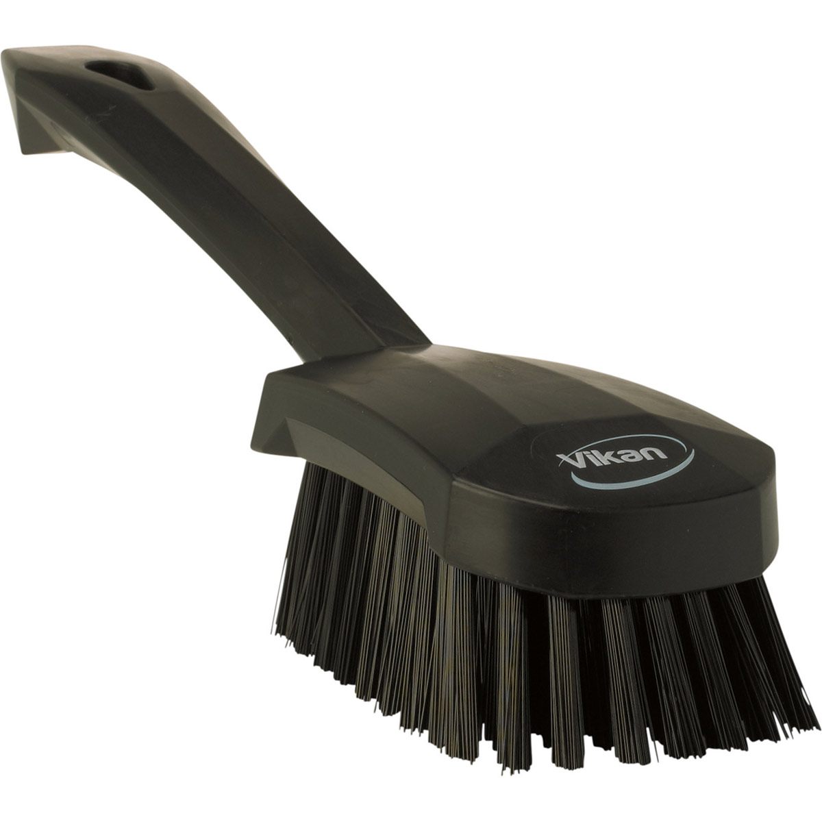 Vikan Black Stiff Short-Handle Scrubbing Brush | Vikan | Hand Brushes ...