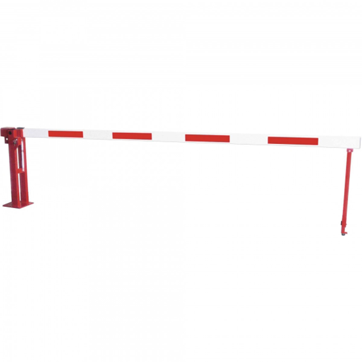 COMPACT Red/White 4.8m Swing-Strut Gas-Assisted Boom Barrier | Traffic ...