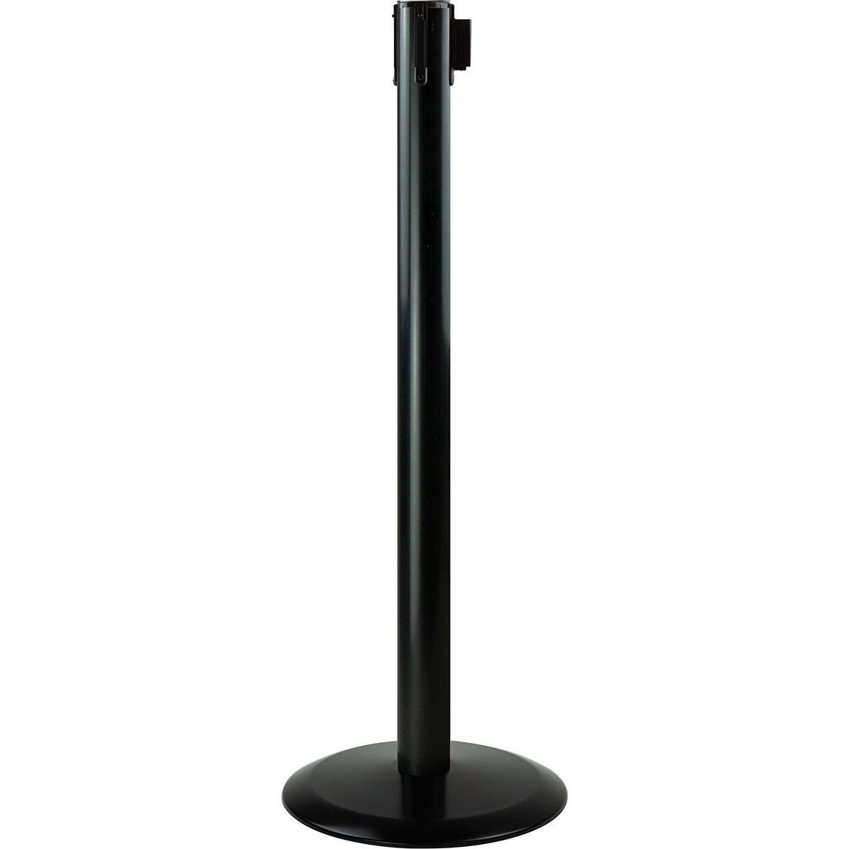 Tensabarrier Advance Black Retractable Barrier Post with Black Belt ...