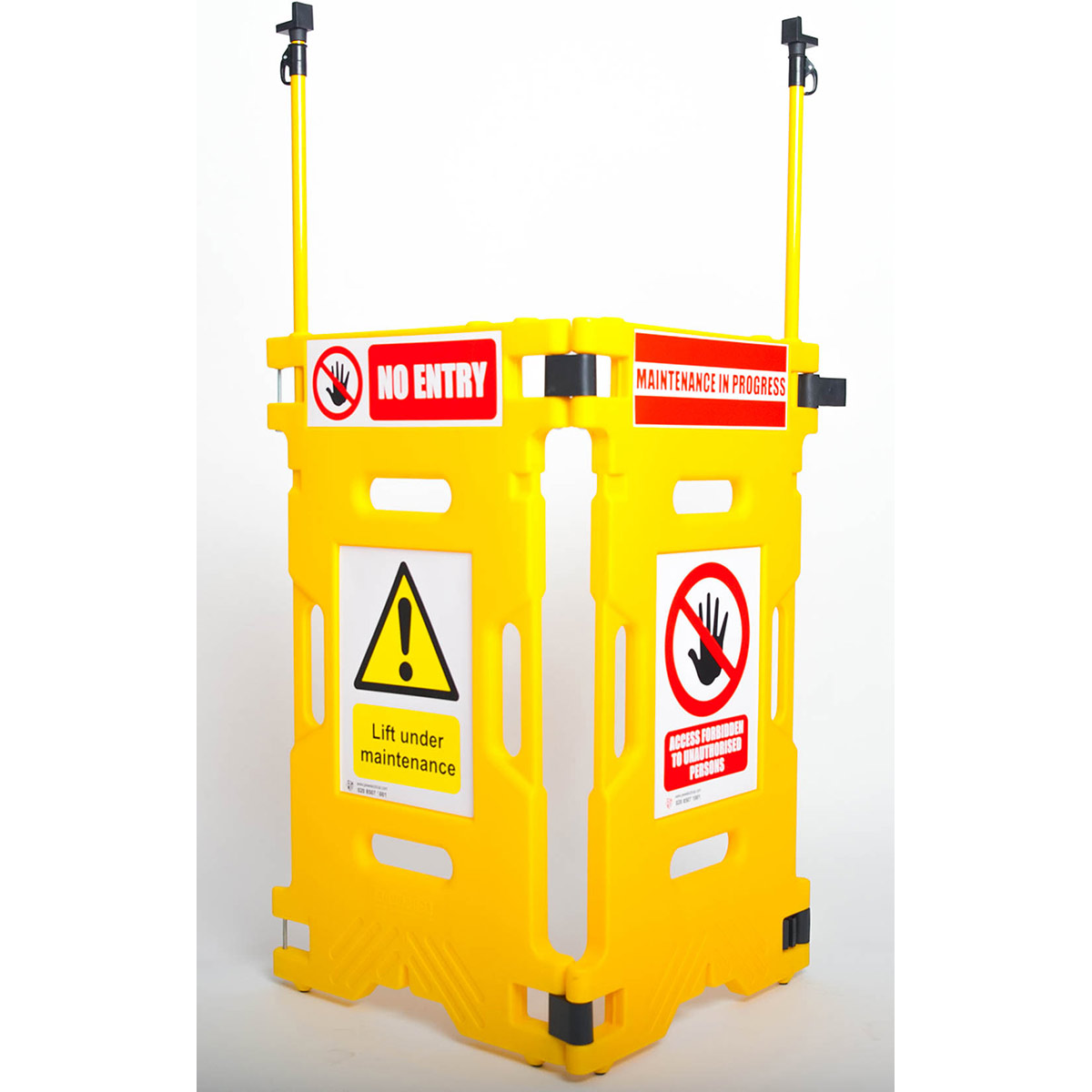 Addgards Elevatorgard Yellow Two-Panel Barrier | Addgards | Mobile and ...