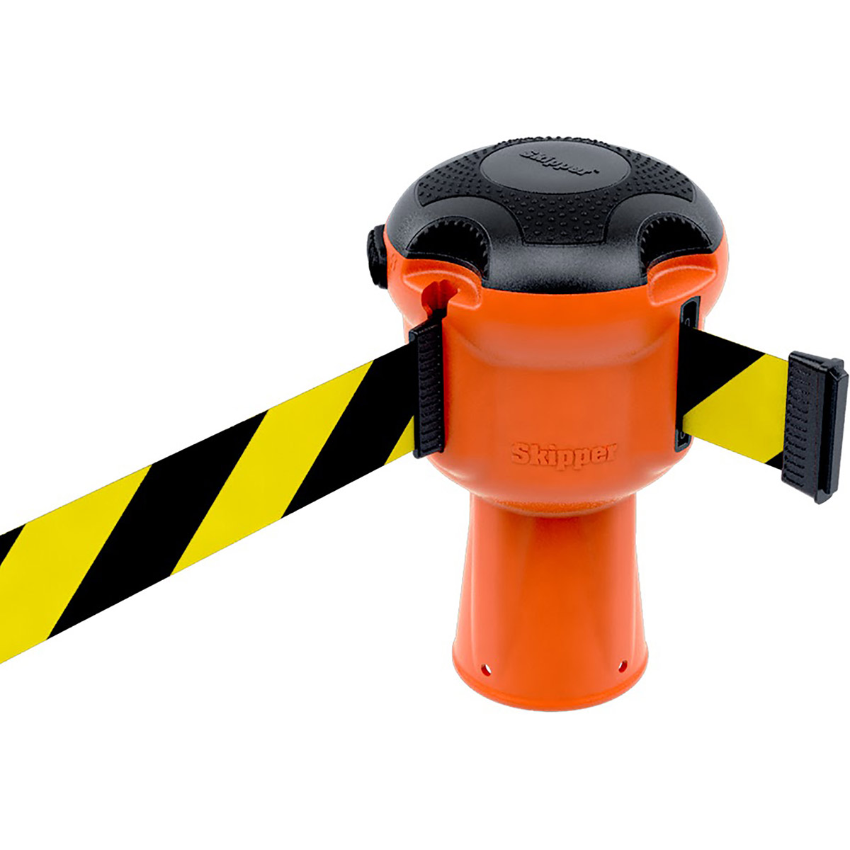 Skipper Orange Retractable Barrier with Black/Yellow Belt | Skipper ...