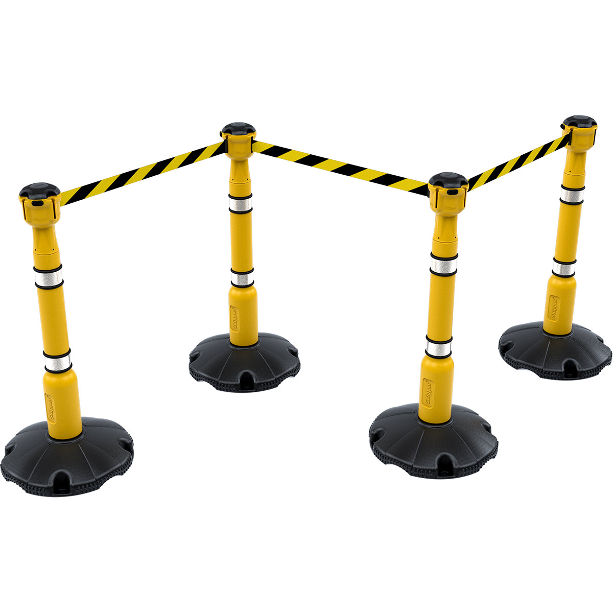 Skipper Yellow Retractable Barrier with Black/Yellow Belt | Skipper ...