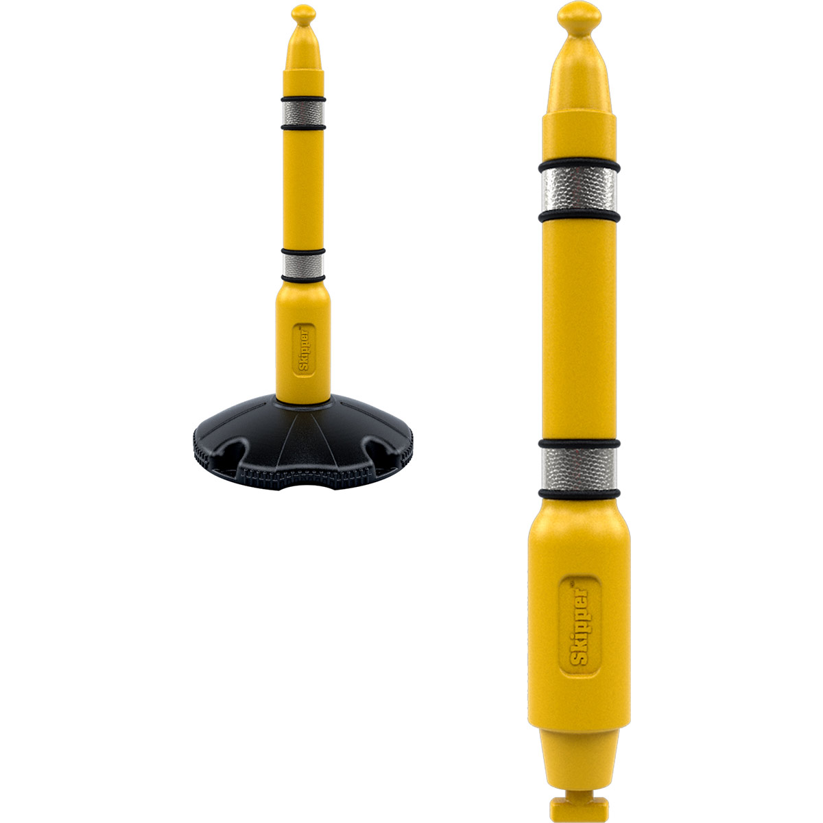 Skipper Yellow Retractable Barrier Post | Skipper | Retractable Belt ...